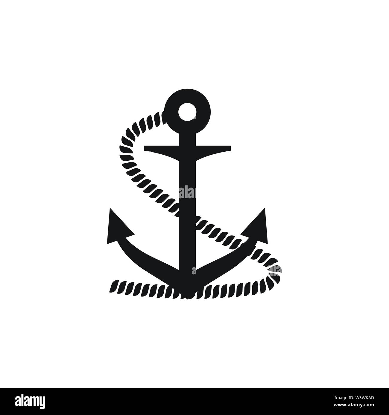 Anker Symbol Graphic Design template Vector Illustration Stock ...