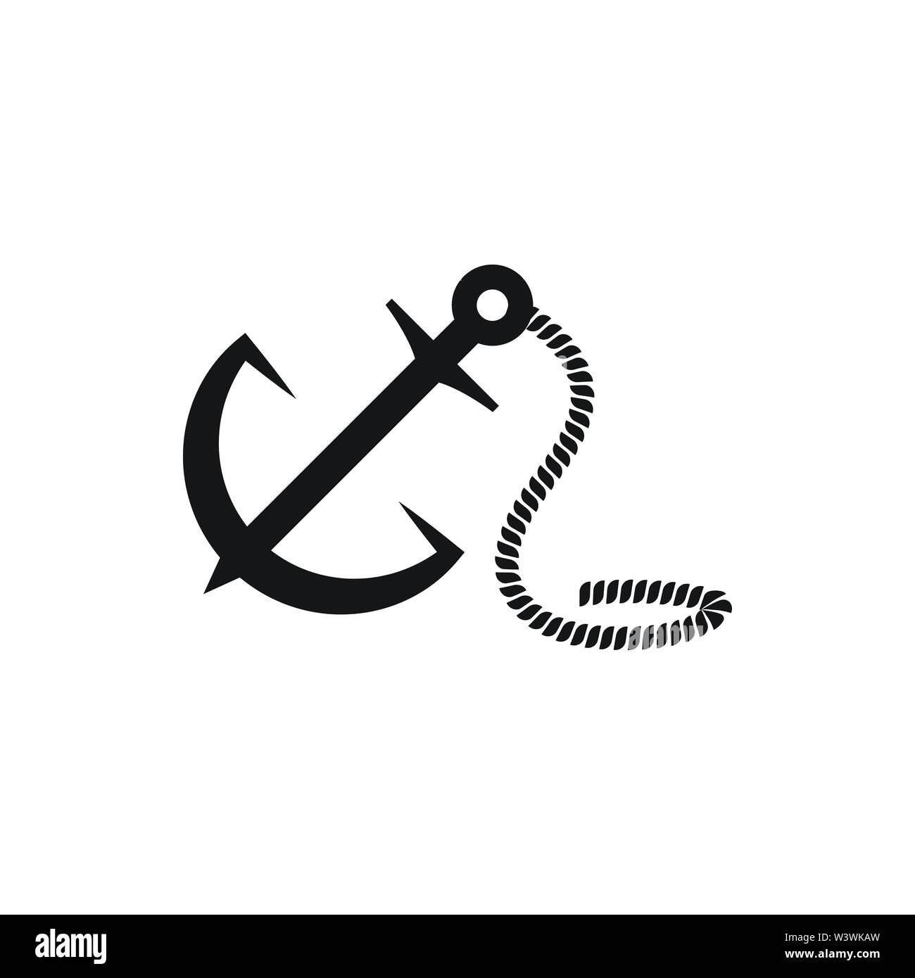 Anker Symbol Graphic Design template Vector Illustration Stock ...