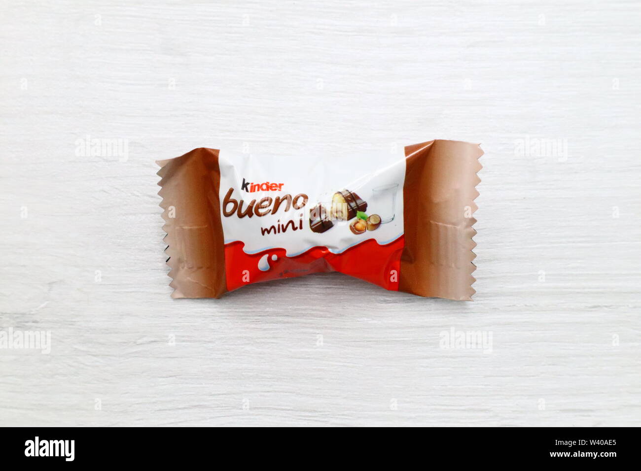 Kinder Ferrero Pralinen. Kinder ist eine Marke der Produkte in Italien ...