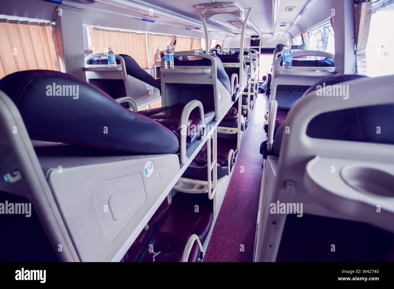 Interior of an intercity bus -Fotos und -Bildmaterial in hoher ...