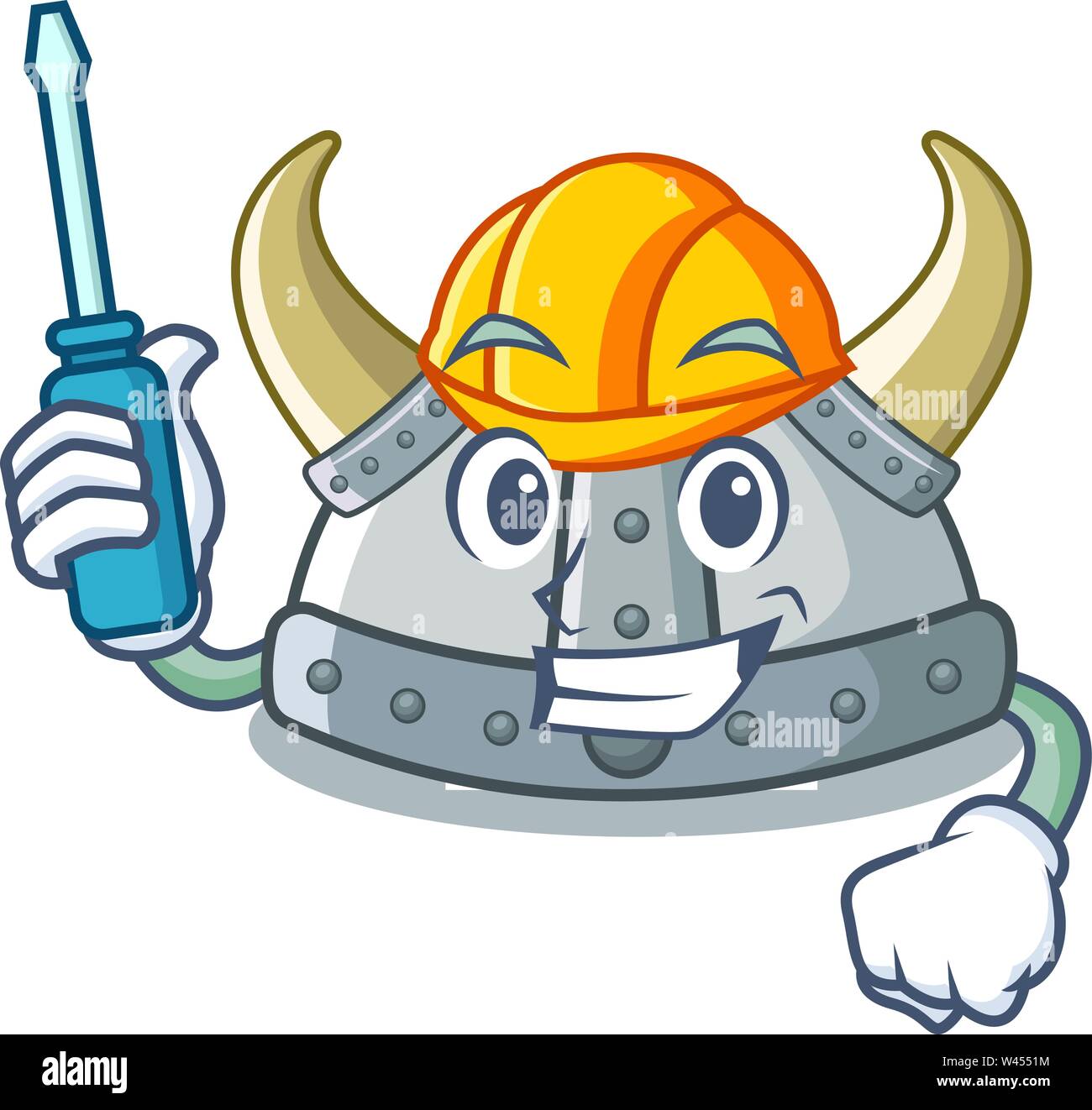 Automotive viking Helm der eine Karikatur Vector Illustration Stock ...