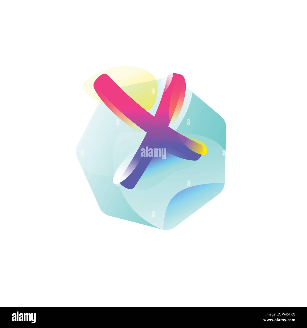 Buchstabe X, Logo, sign. Vector Illustration. Marke und Logo für das ...