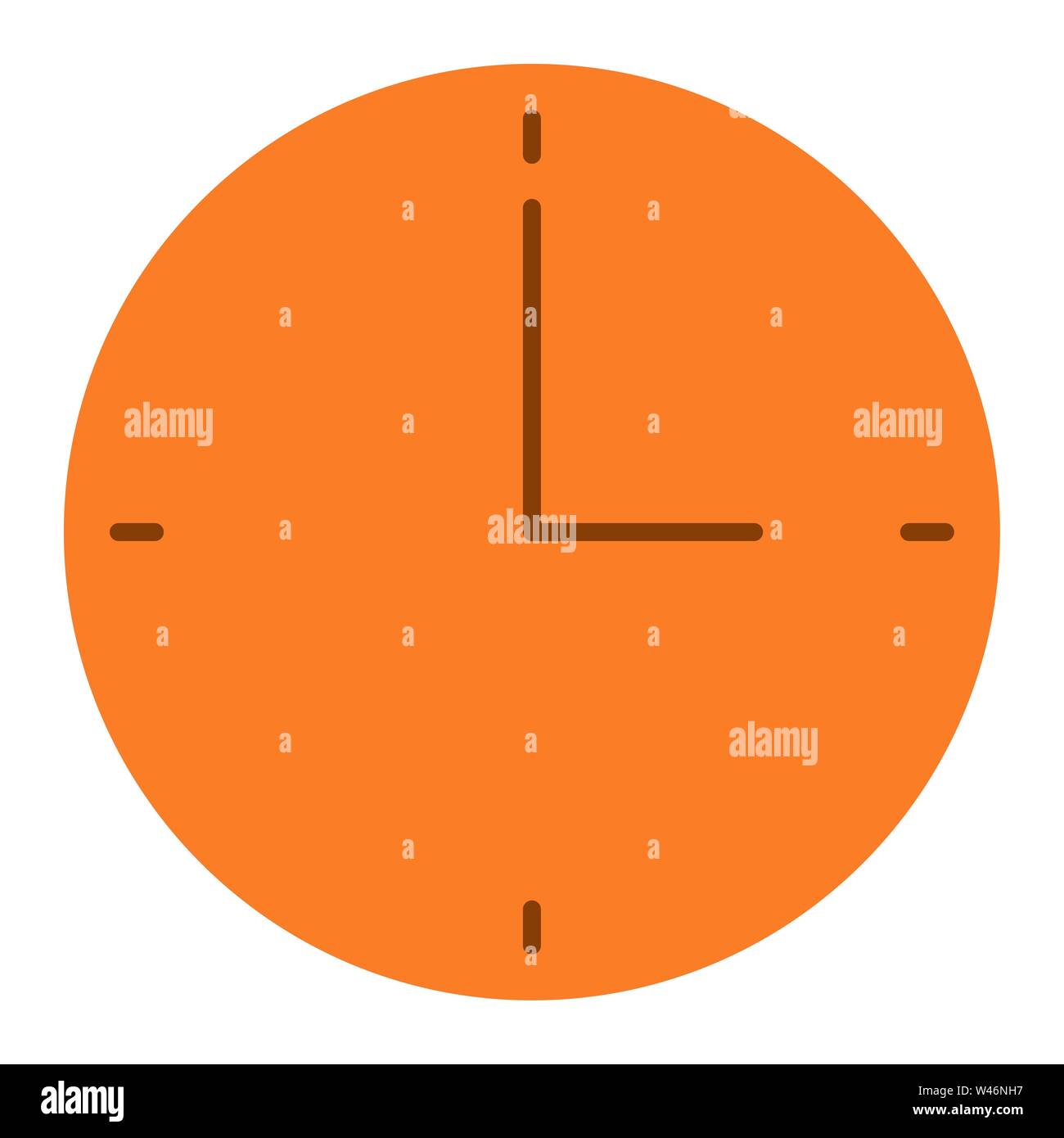 Uhr Vektor icon. Watch, Symbol für Zeit. Flache vektor Zeichen auf ...