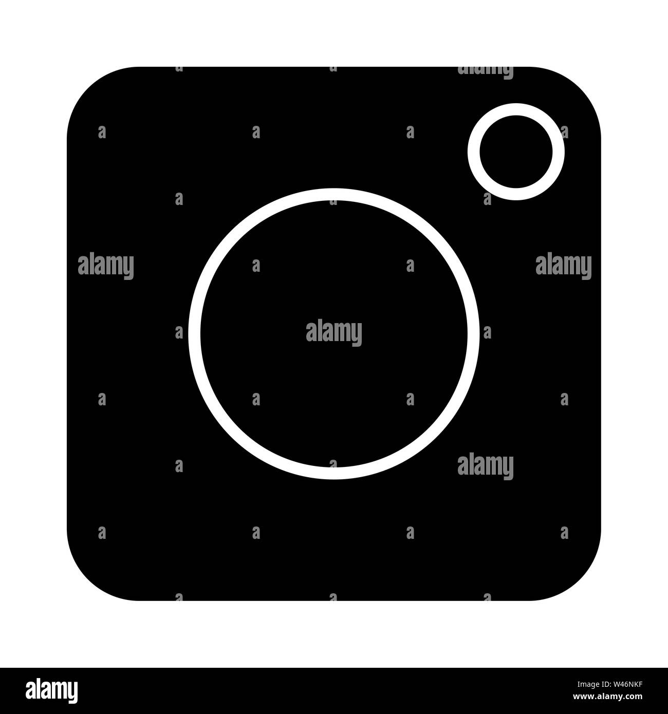 Social media Instagram Kamera Symbol oder Logo Illustration. Social ...