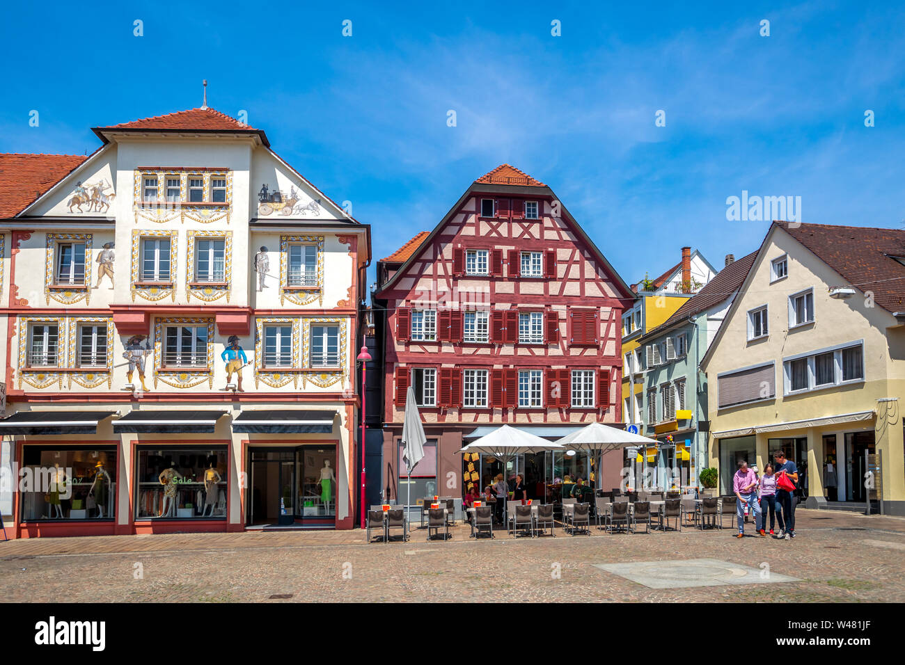 Historische Stadt Lahr Schwarzwald, Deutschland Stockfotografie - Alamy