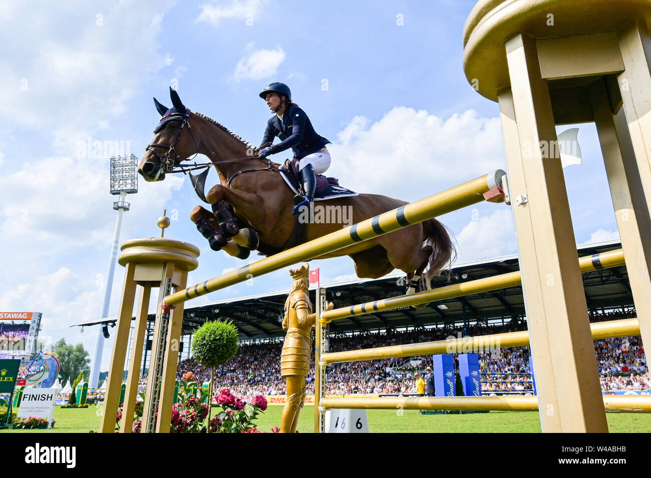Aachen, Deutschland. 21. Juli, 2019. Pferdesport, CHIO, springen ...