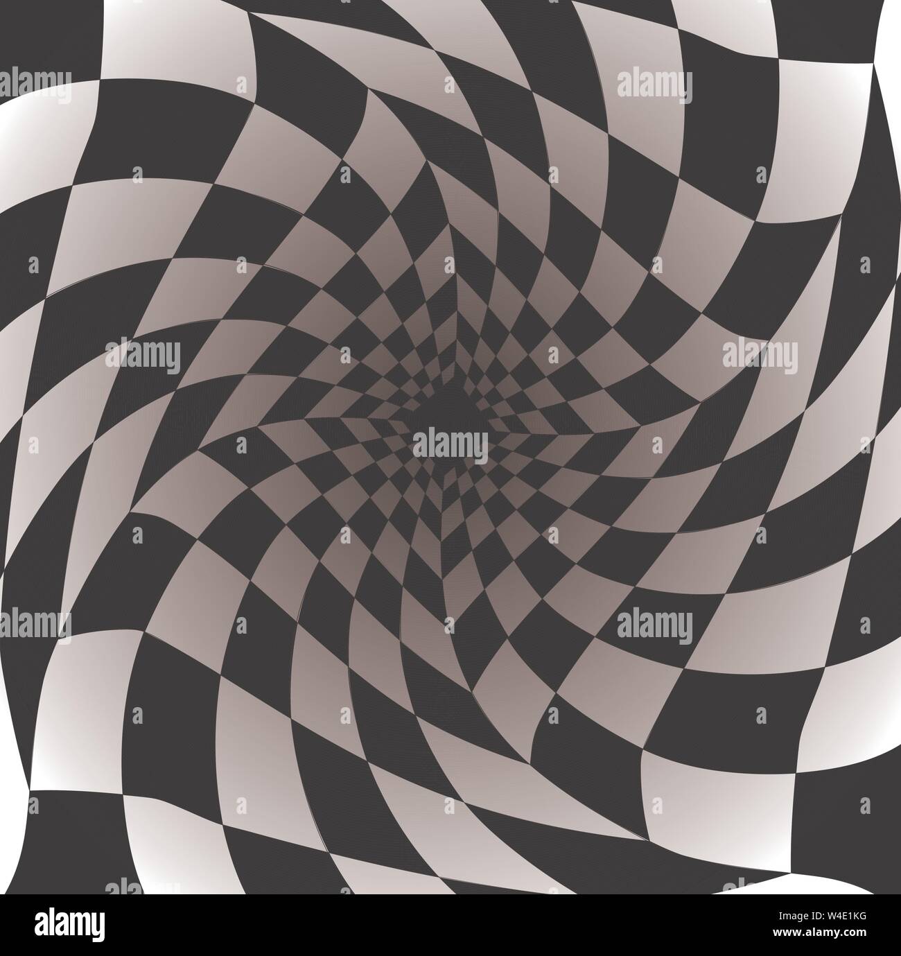 Schachbrettmuster mit Verzerrung. Schach Hintergrund. Vector ...