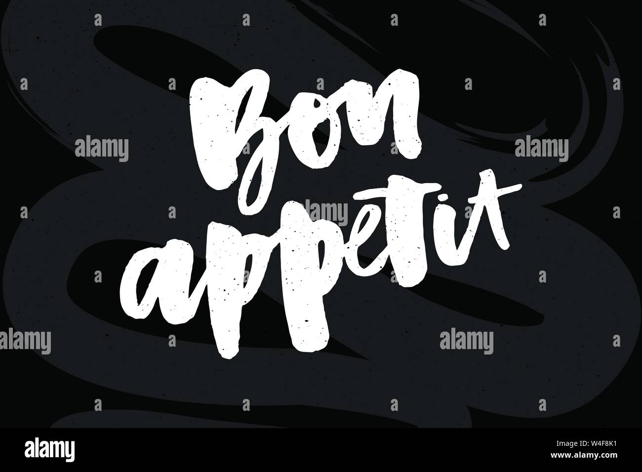 Bon appetit hand lettering Stock-Vektorgrafiken kaufen - Alamy