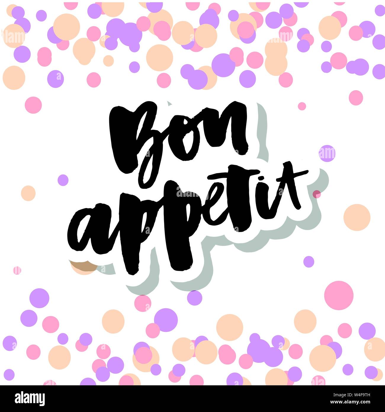 Bon appetit hand lettering -Fotos und -Bildmaterial in hoher Auflösung ...