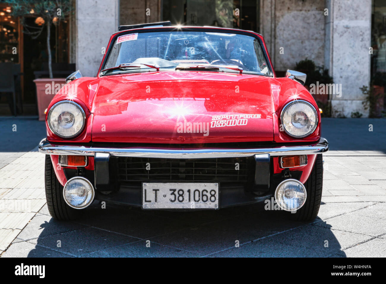 Rom, Italien, 20. Juli 2019: Rom Hauptstadt Rallye Ereignis, eine ...