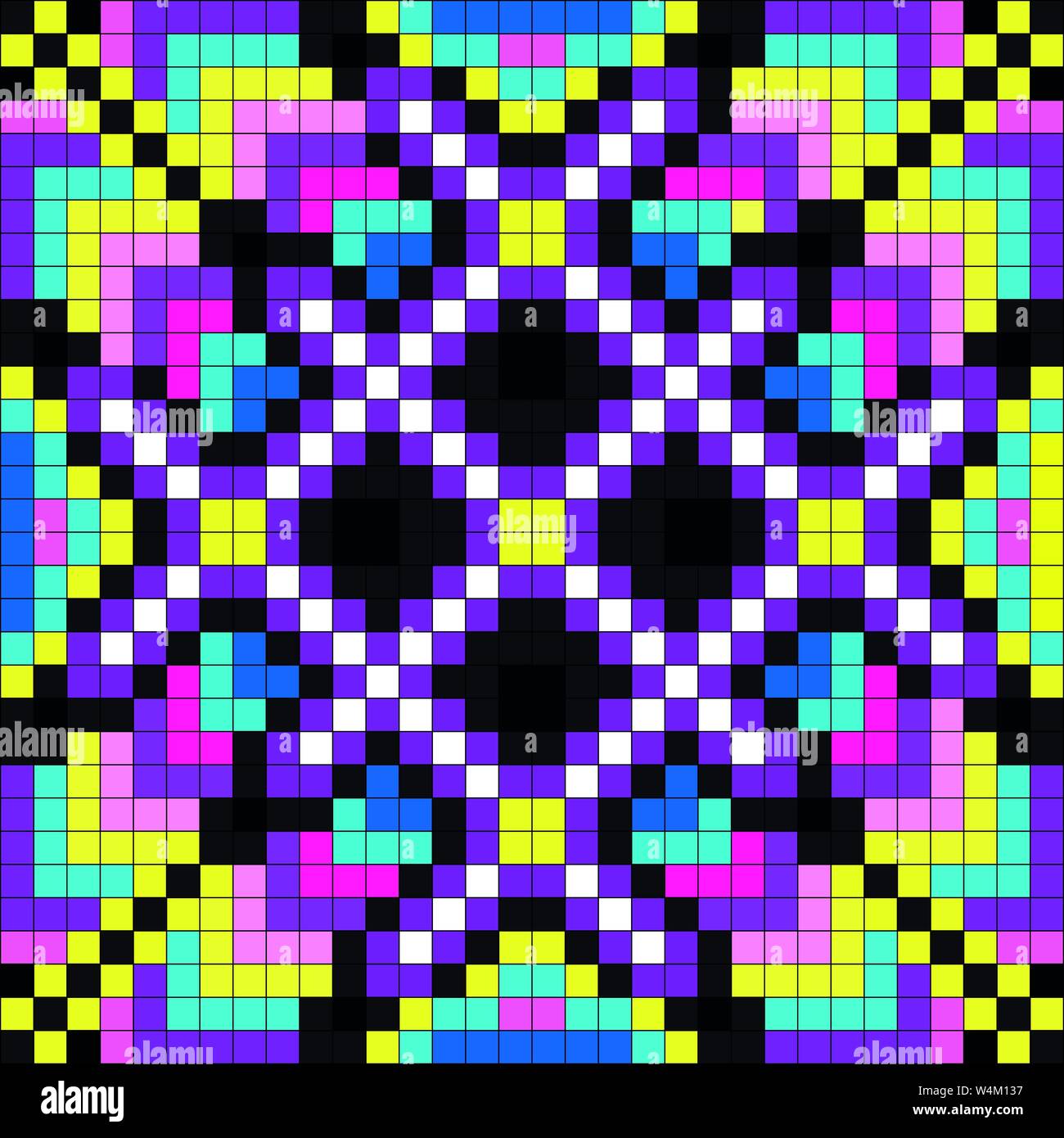Pixel art colorati da disegniati Stock-Vektorgrafiken kaufen - Alamy