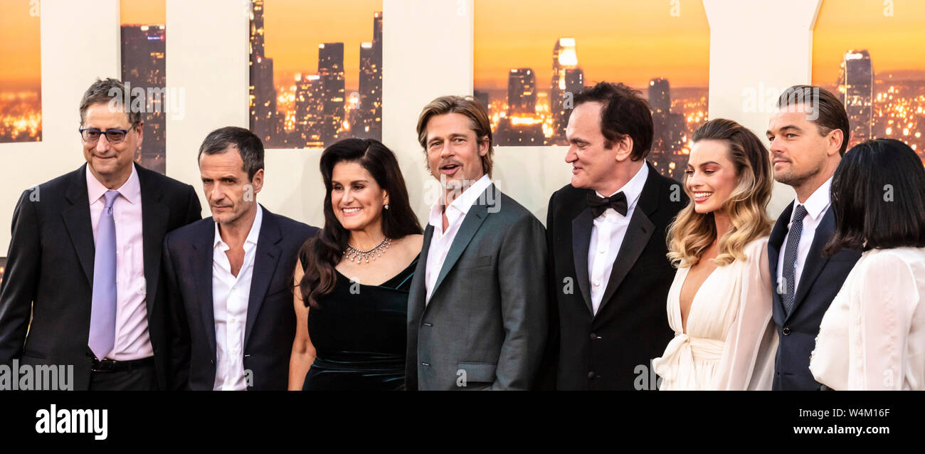 Los Angeles, CA - 22. Juli 2019: Tom Rothman, David Heyman, Shannon ...