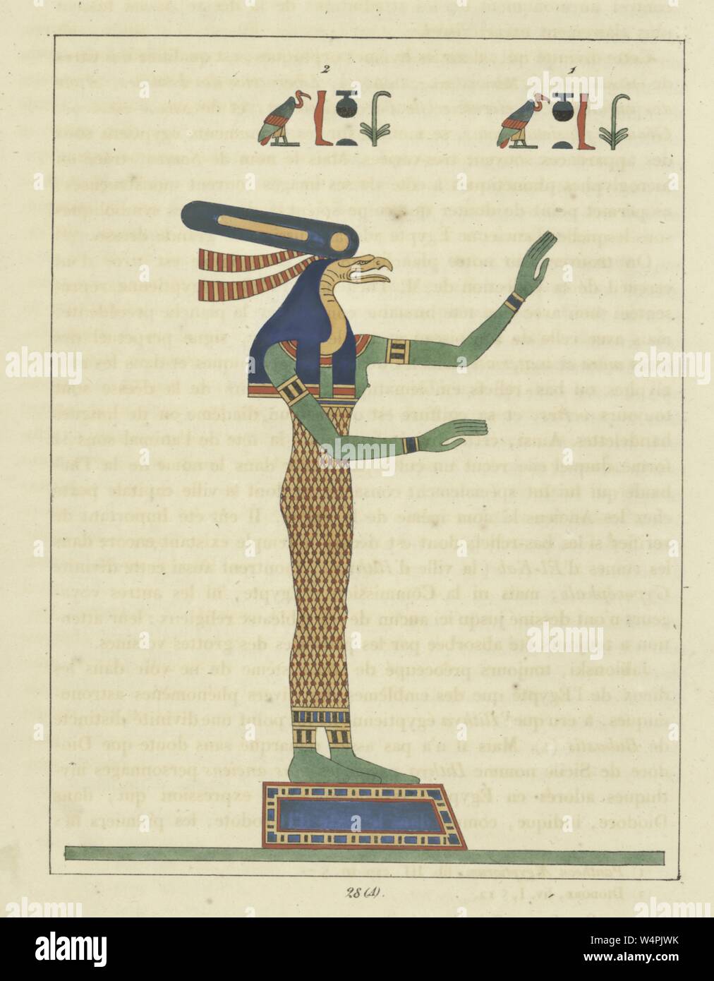 Antike Ägyptische Nekhbet, eine Frau mit einem Kopf von einem Geier ...