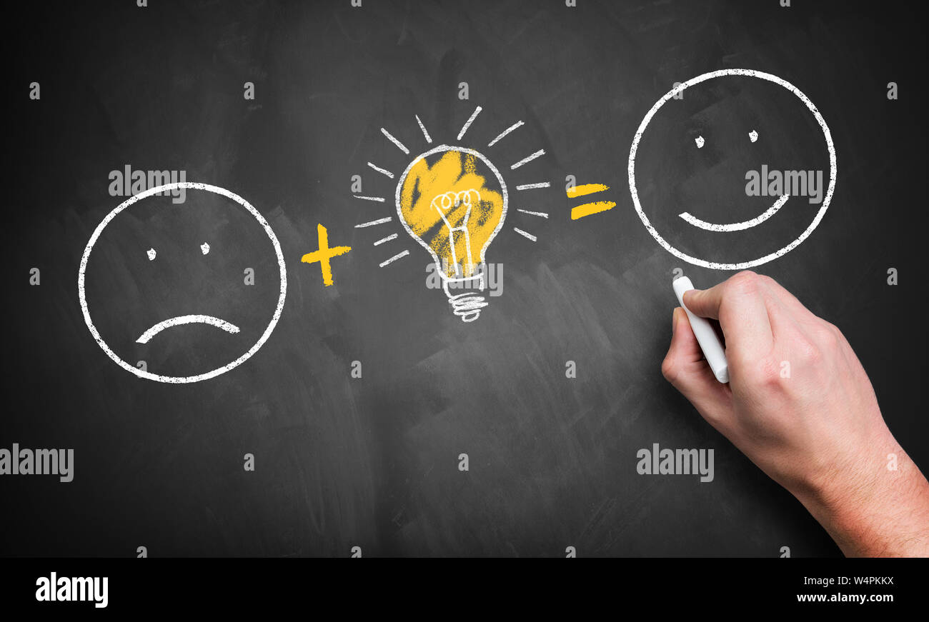 Smiley mit schlechter Laune Änderungen lachendes Smiley durch, eine ...