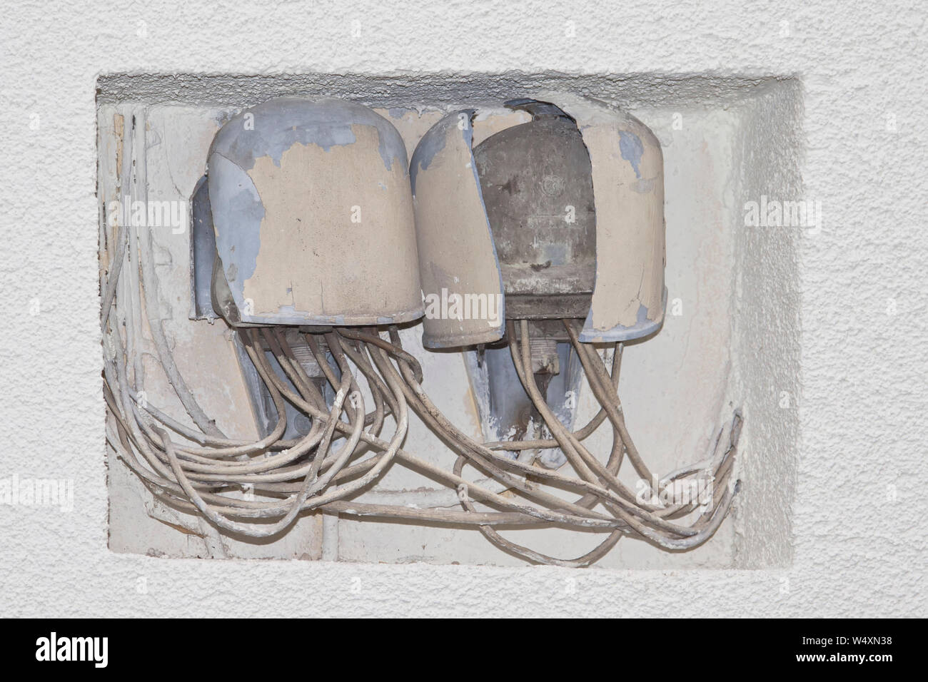 Alte Ende Verteiler, namens APL, Deutsche Telekom AG, Telefon Verteiler ...