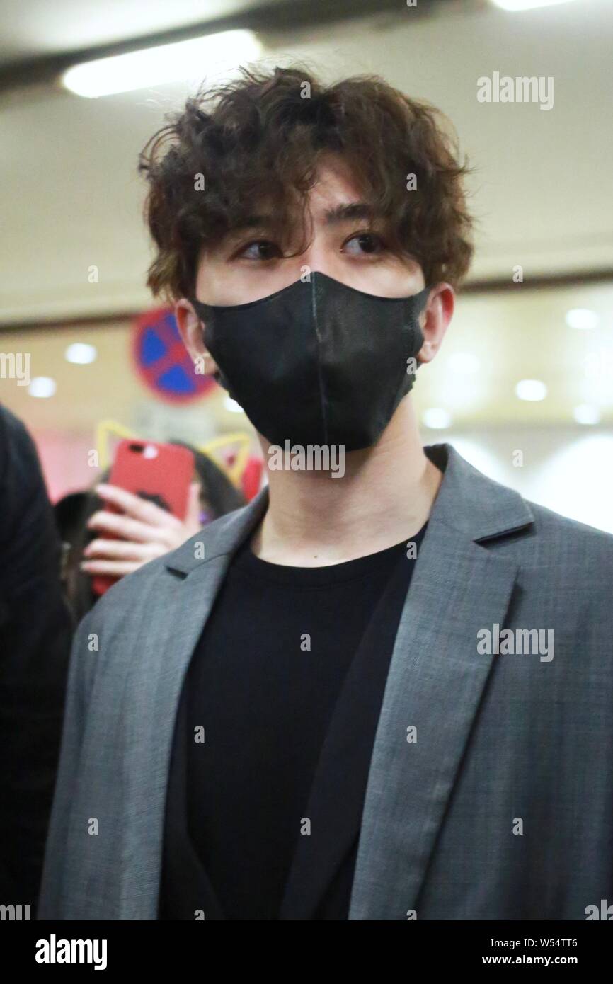 Sänger und Rapper Cai Xukun von chinesischer Junge Gruppe neun Prozent ...