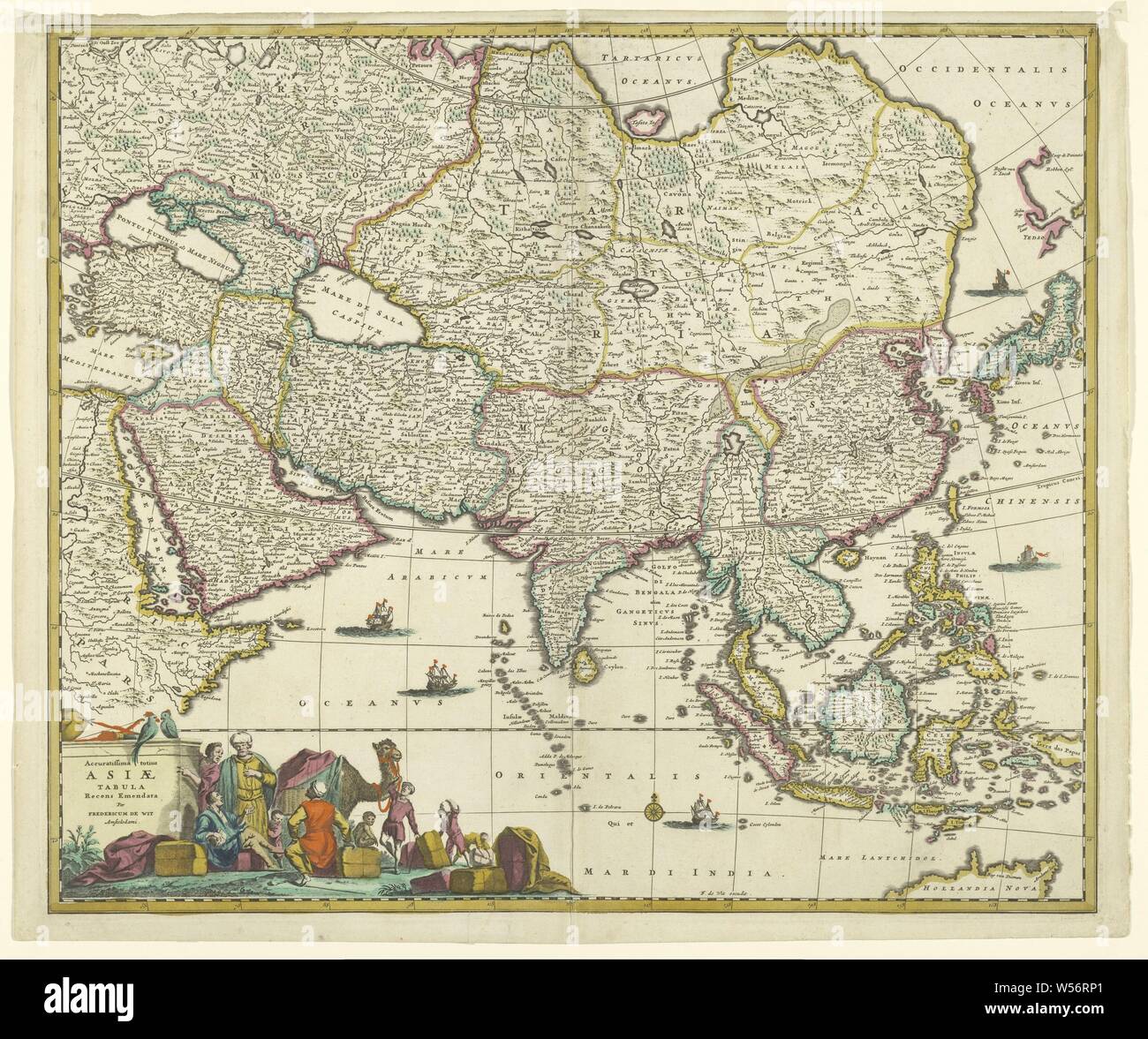 Mappa di asia 1650 -Fotos und -Bildmaterial in hoher Auflösung – Alamy