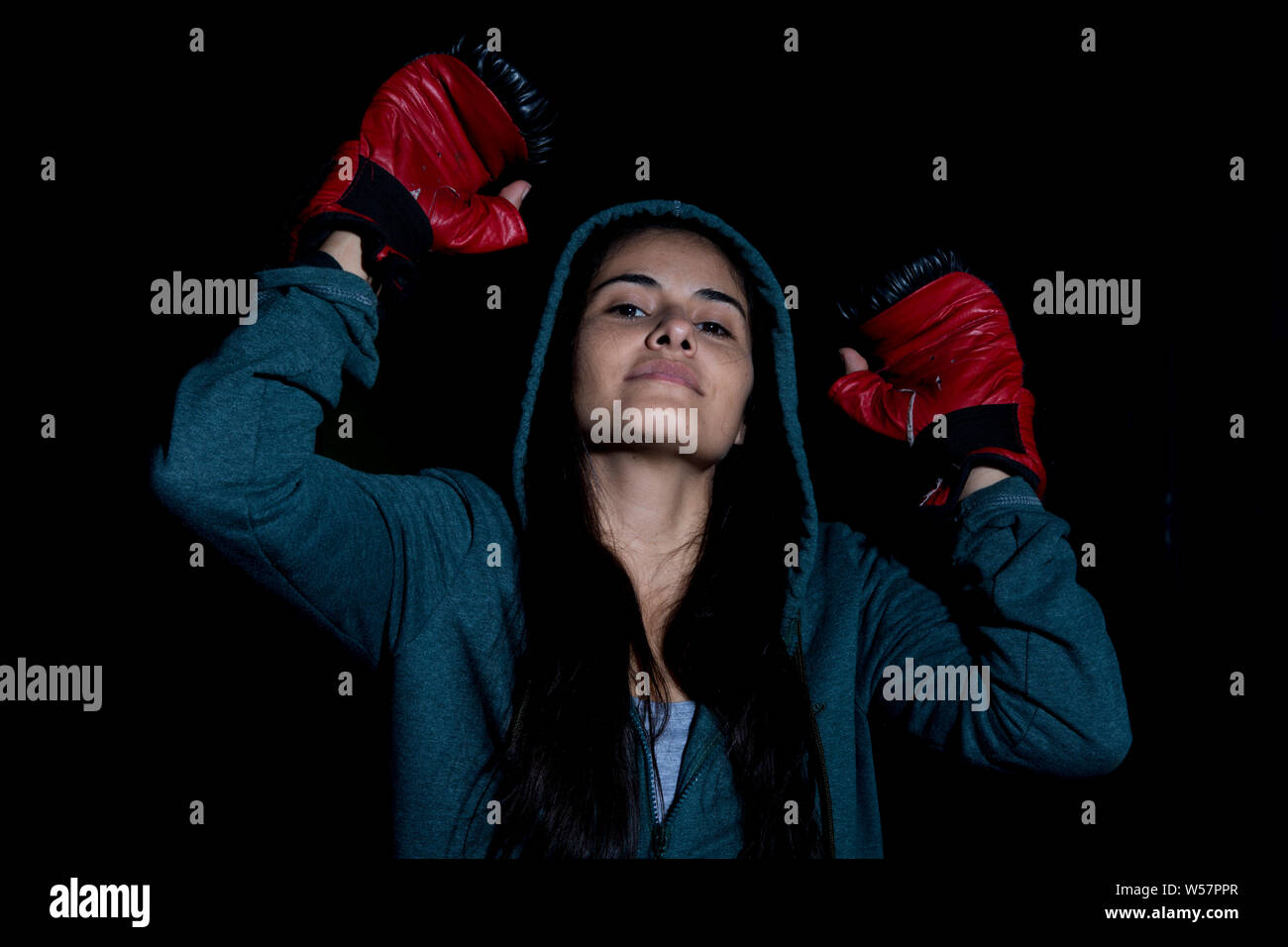 Boxen Frau Stockfotos und -bilder Kaufen - Alamy