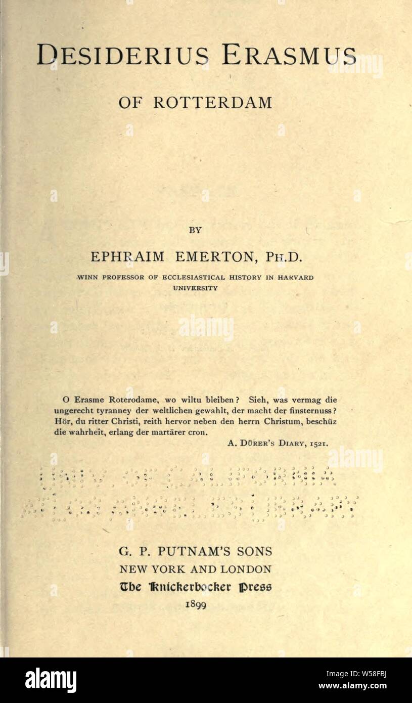 Desiderius erasmus desiderius erasmus -Fotos und -Bildmaterial in hoher ...