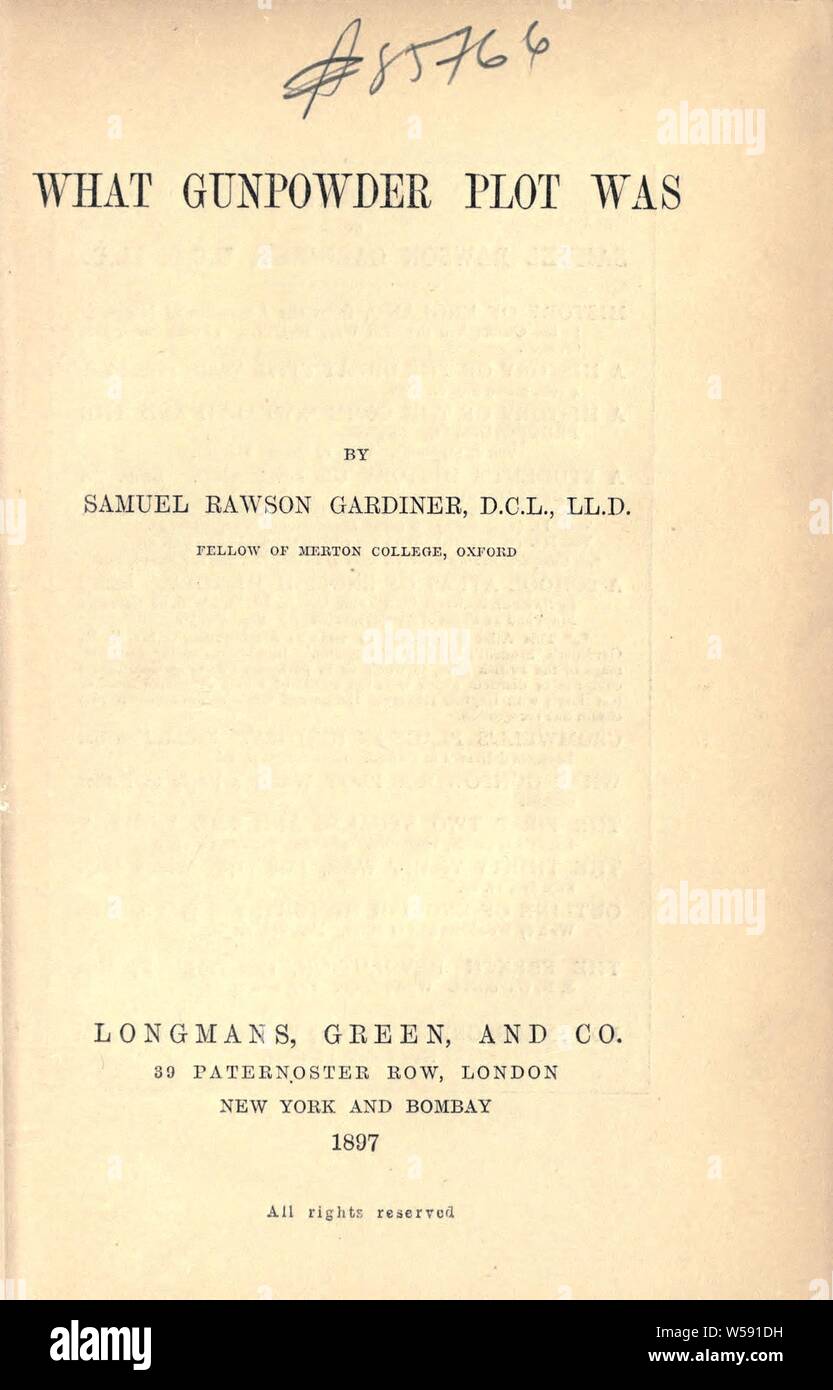 Samuel rawson gardiner -Fotos und -Bildmaterial in hoher Auflösung – Alamy