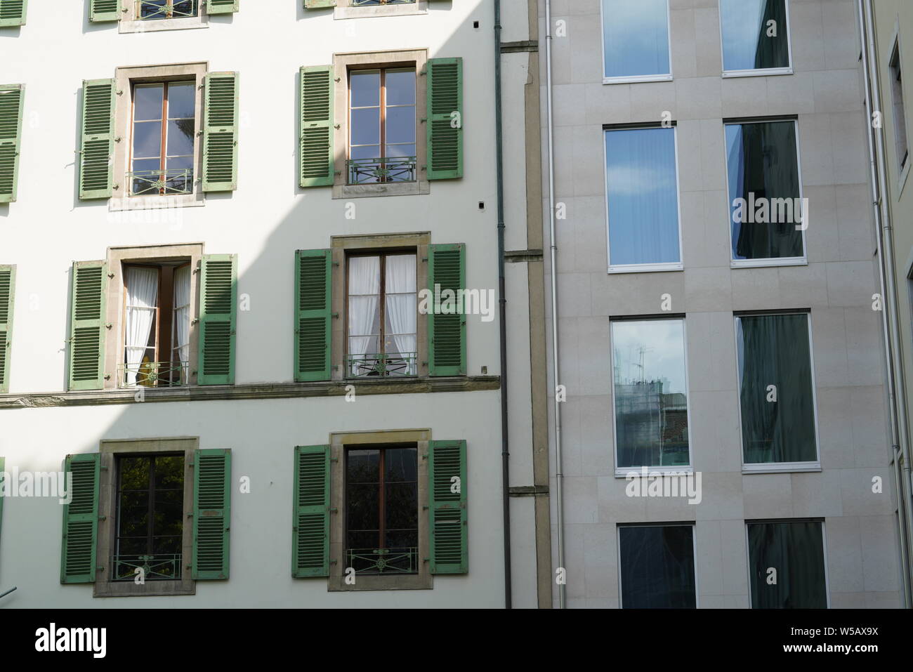 Genfer schweiz fenster architektur -Fotos und -Bildmaterial in hoher ...
