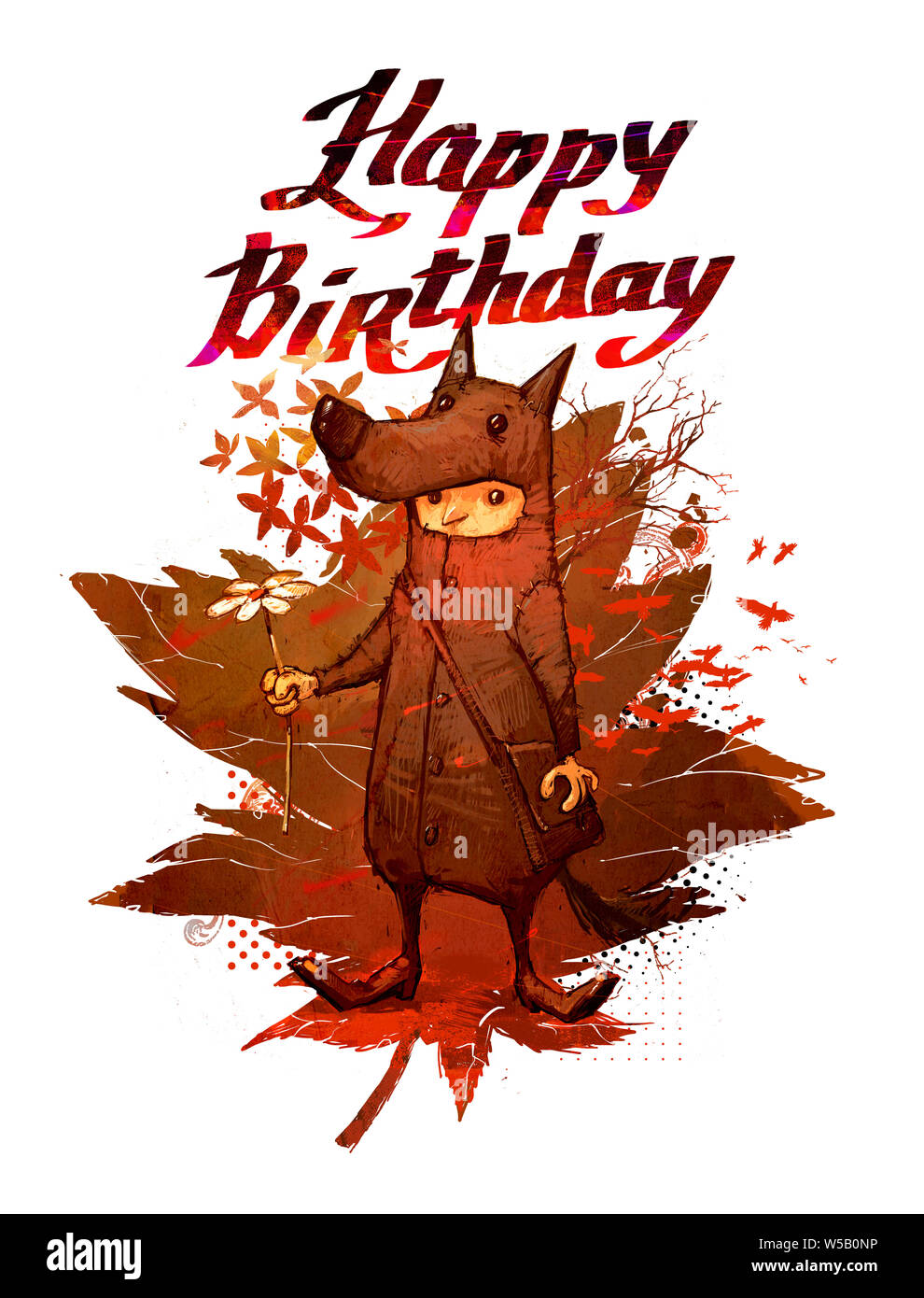 Alles gute zum geburtstag kalligraphie Ausgeschnittene Stockfotos und ...