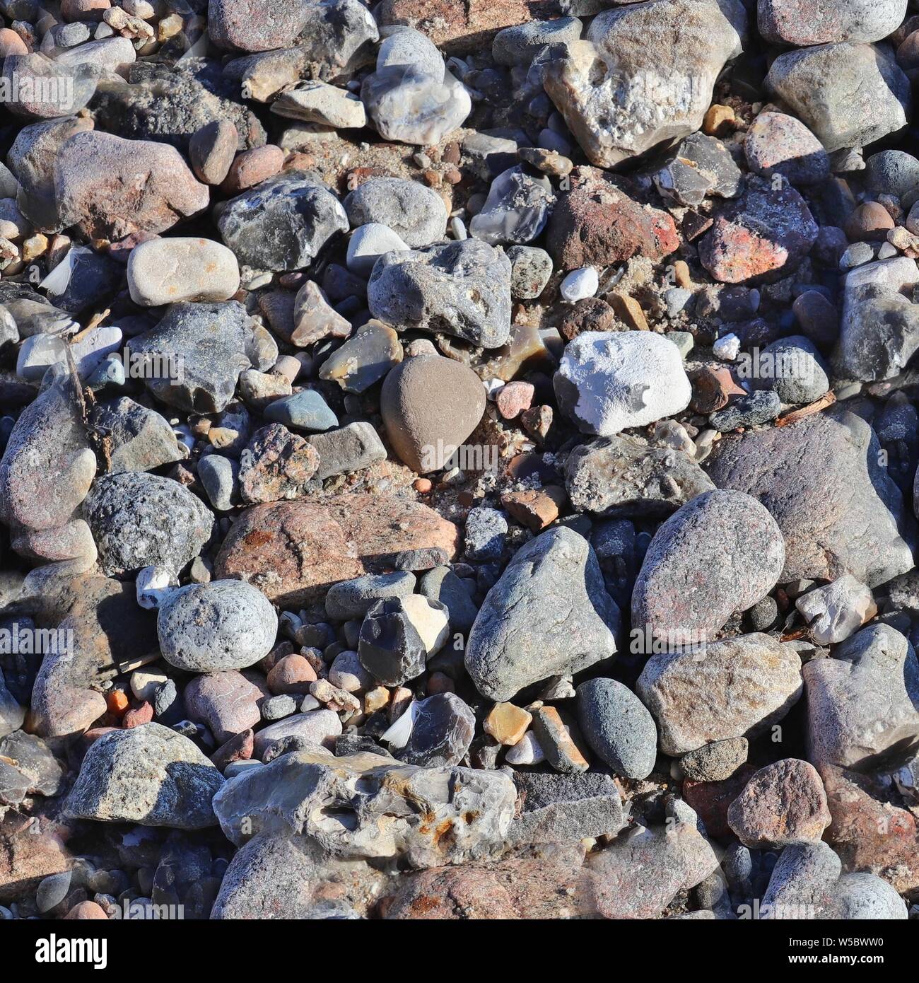 Fotorealistische nahtlose Textur muster der Kiesel und Steine auf die ...