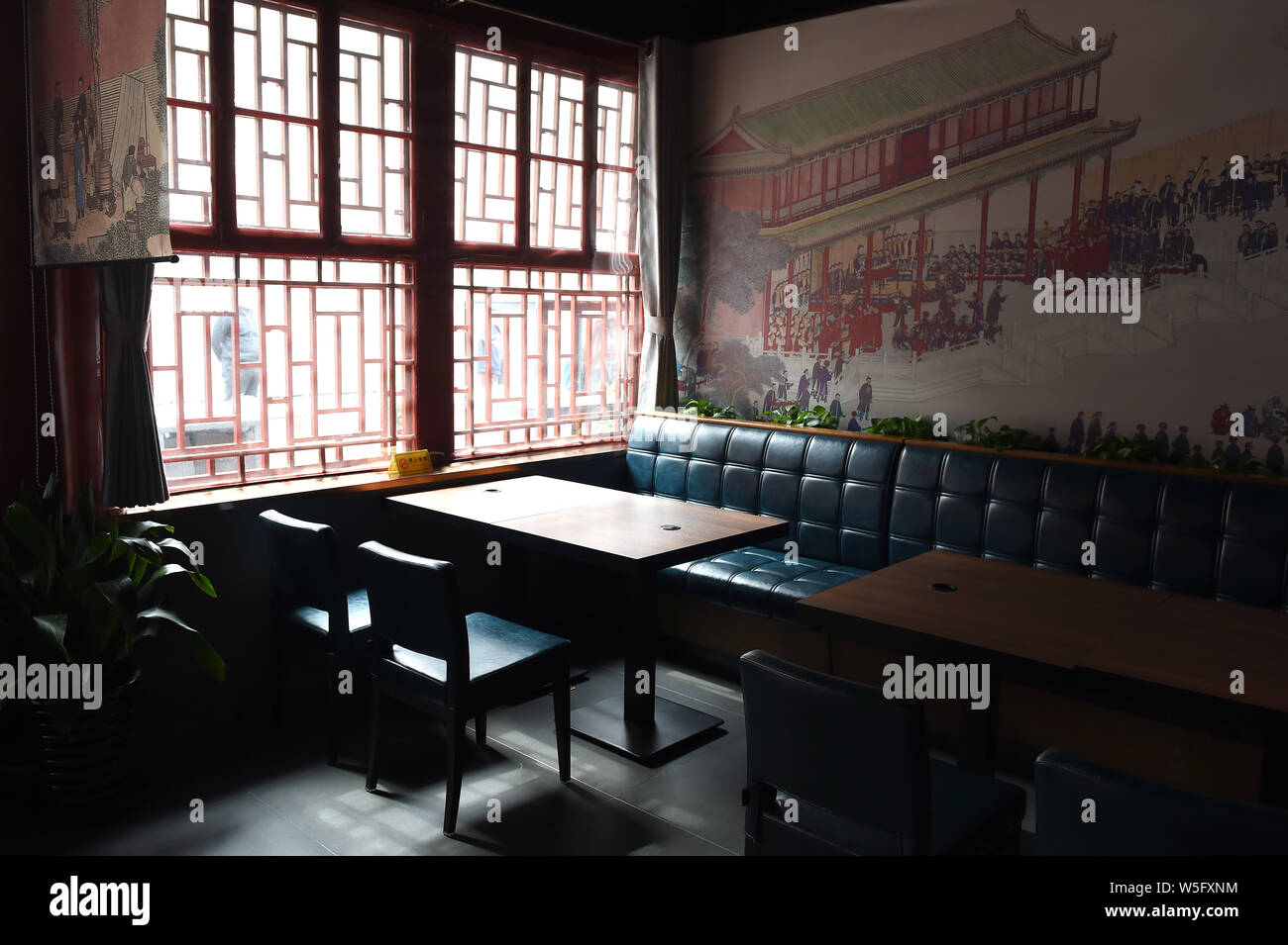 Innenansicht der Hot Pot Restaurant in der Ecke Tower Restaurant im ...