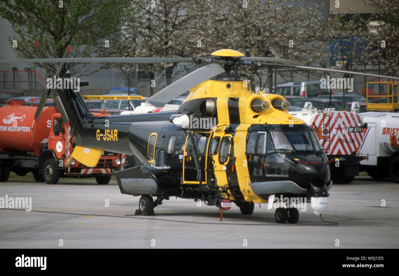 Eurocopter AS332 L2 Super Puma Mk2-G-JSAR Stockfotografie - Alamy