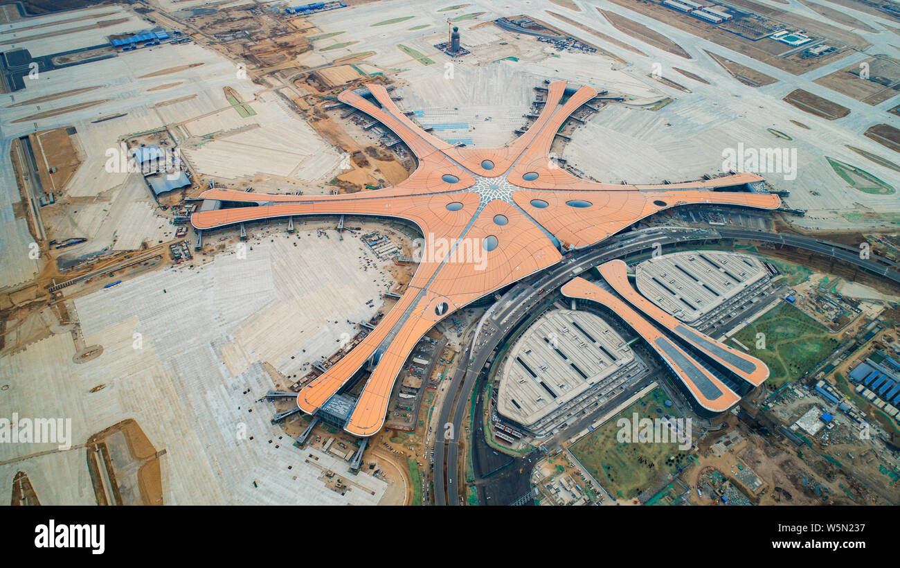Flughafen Luftbild Peking Stockfotos und -bilder Kaufen - Alamy