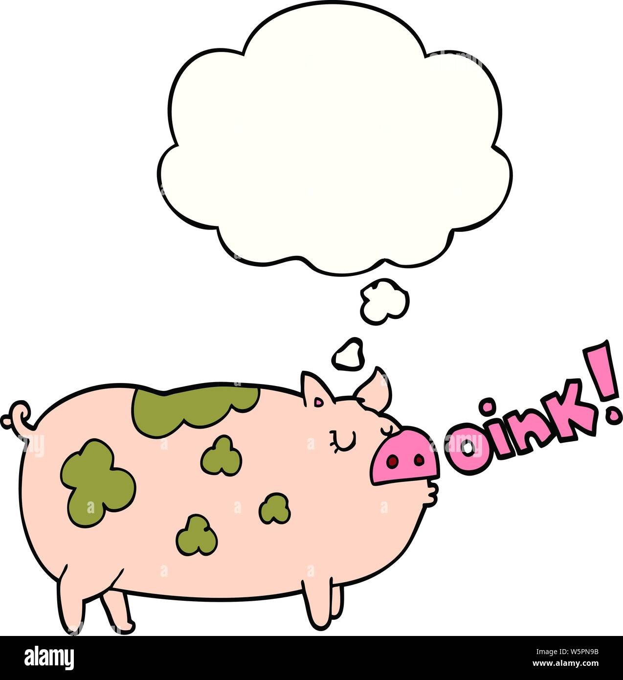 Pig oink cartoon -Fotos und -Bildmaterial in hoher Auflösung – Alamy