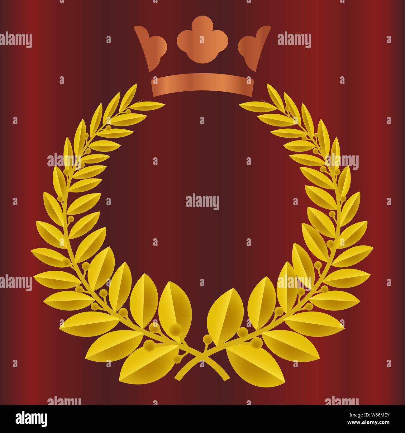 Lorbeerkranz krone Stock-Vektorgrafiken kaufen - Alamy