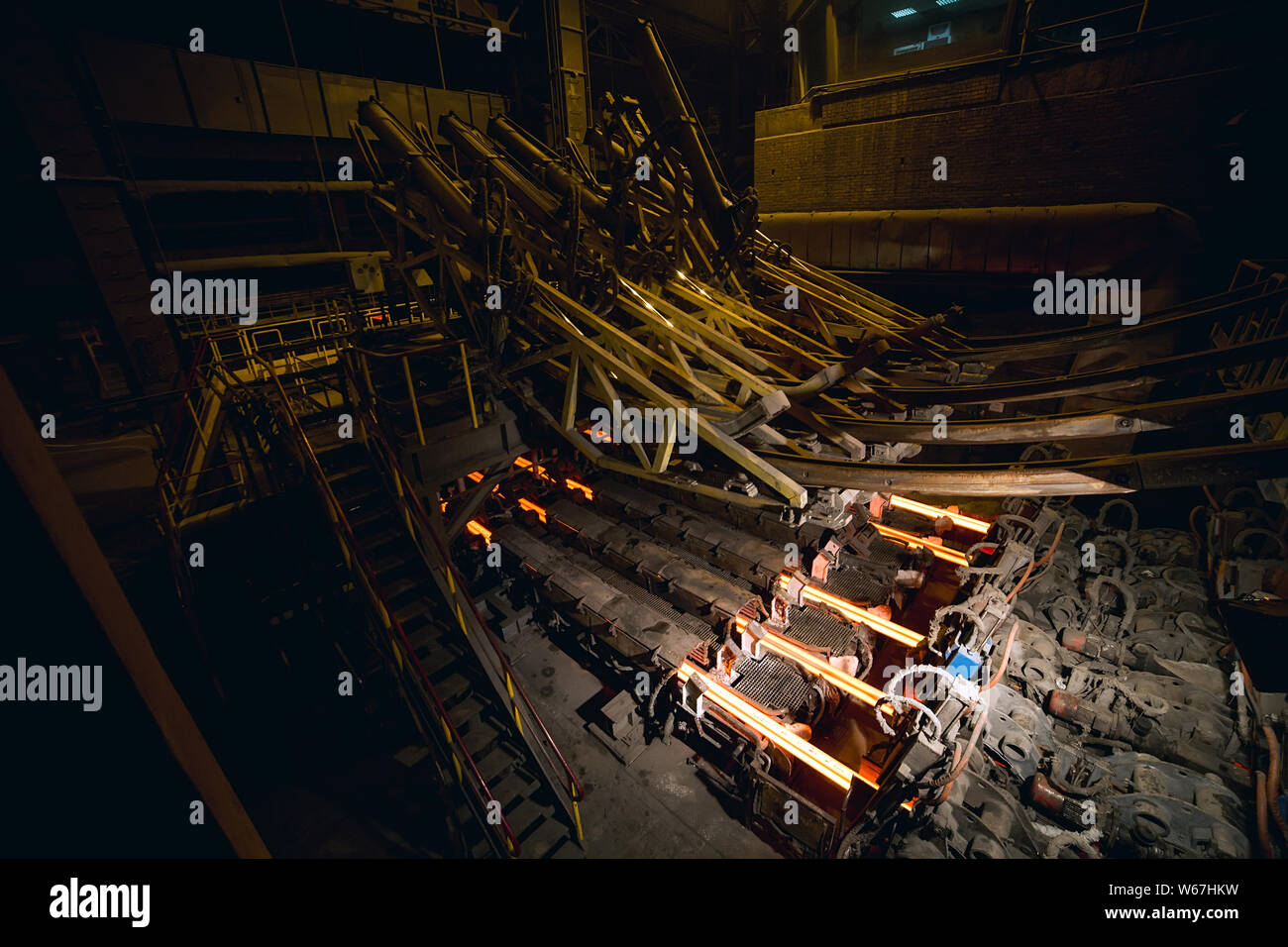 Stahlproduktion Für Stranggießanlagen Stockfotos & Stahlproduktion Für ...