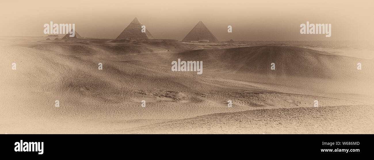 Die Pyramiden von Gizeh, die Große Pyramide von Gizeh aka der ...