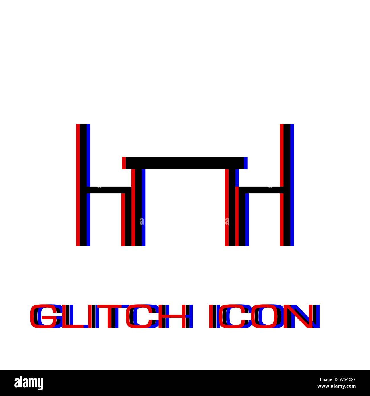 Tisch und stühle piktogramm Stock-Vektorgrafiken kaufen - Alamy