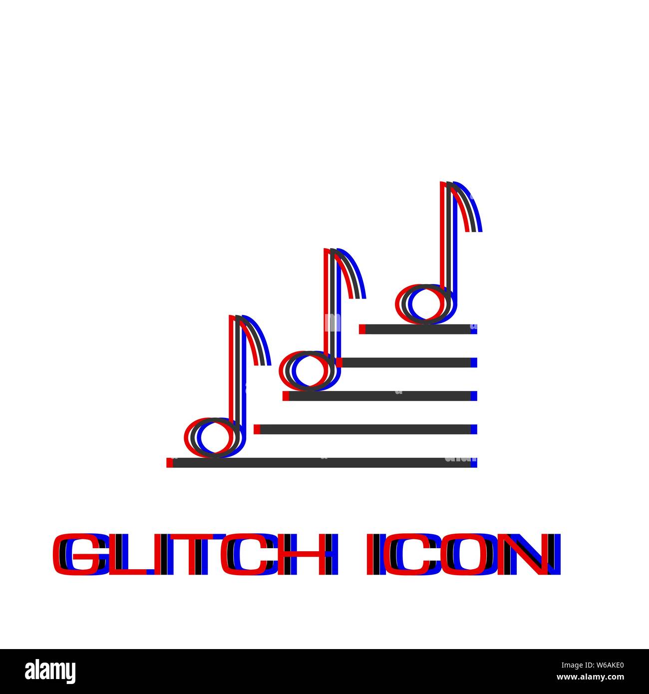 Music notes collection of sheet music Stock-Vektorgrafiken kaufen - Alamy