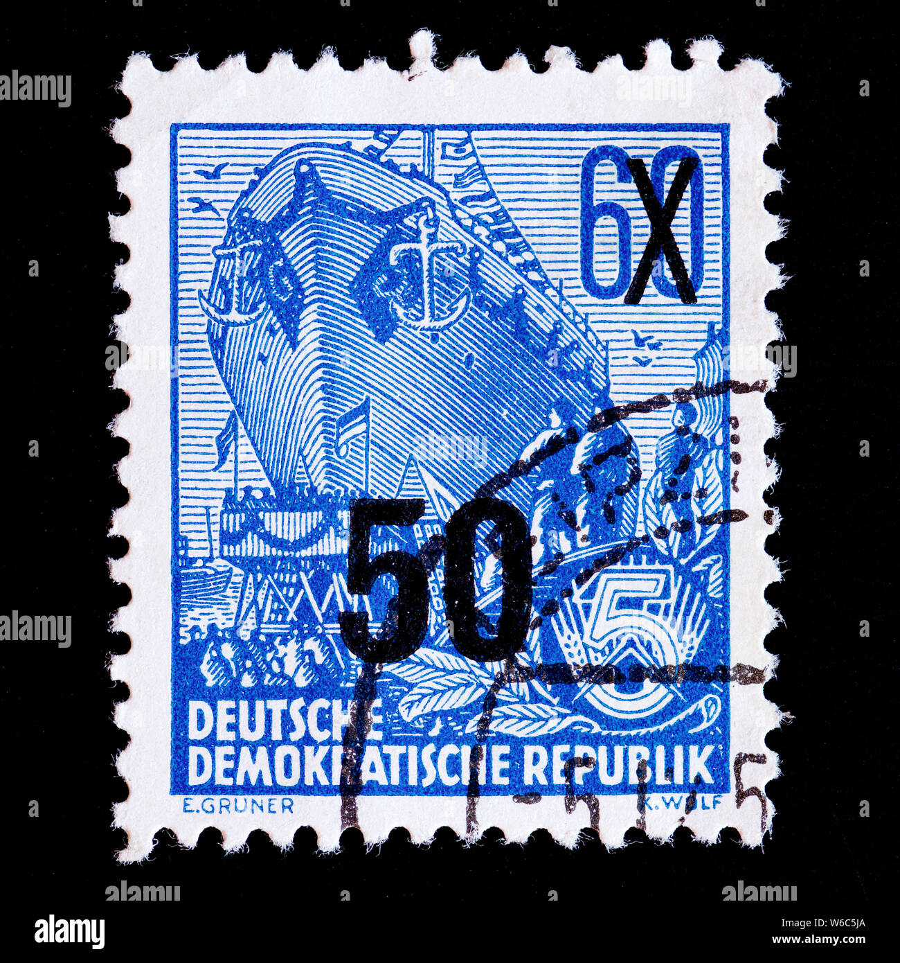 Ddr Briefmarken Fünfjahresplan Stockfotografie - Alamy