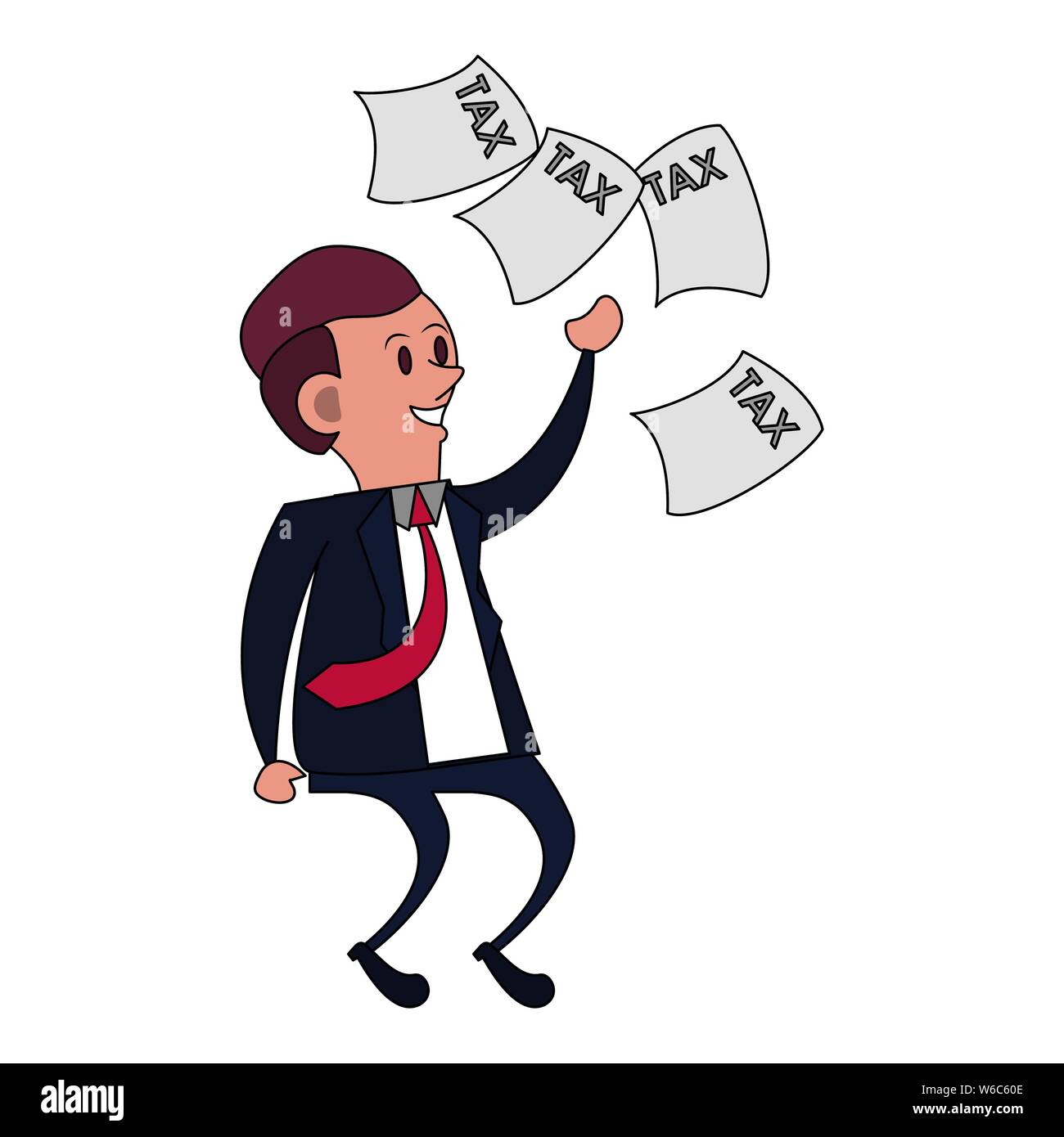 Landesregierung steuern business Cartoon Stock-Vektorgrafik - Alamy