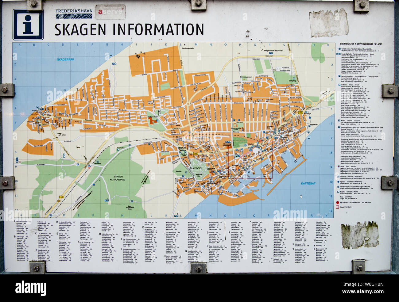 Wunderschone Skagen Danemark Karte Bildernull