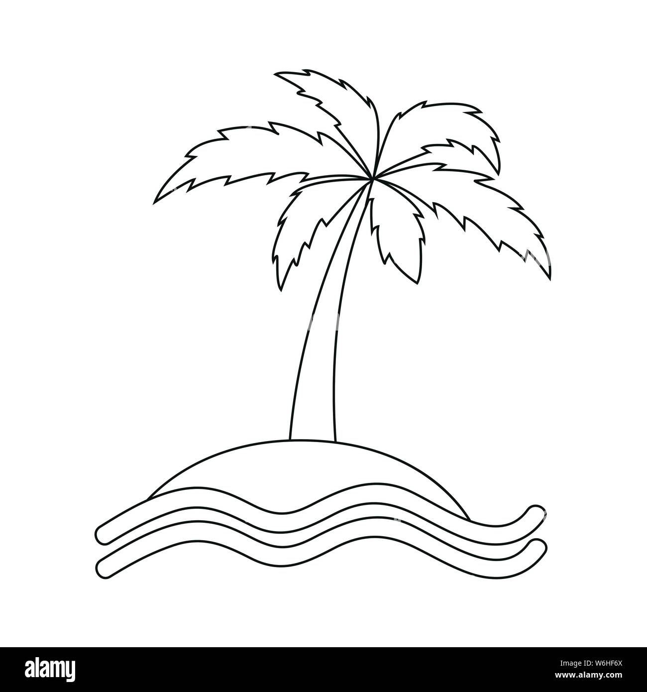 Palme umriss Ausgeschnittene Stockfotos und -bilder - Alamy