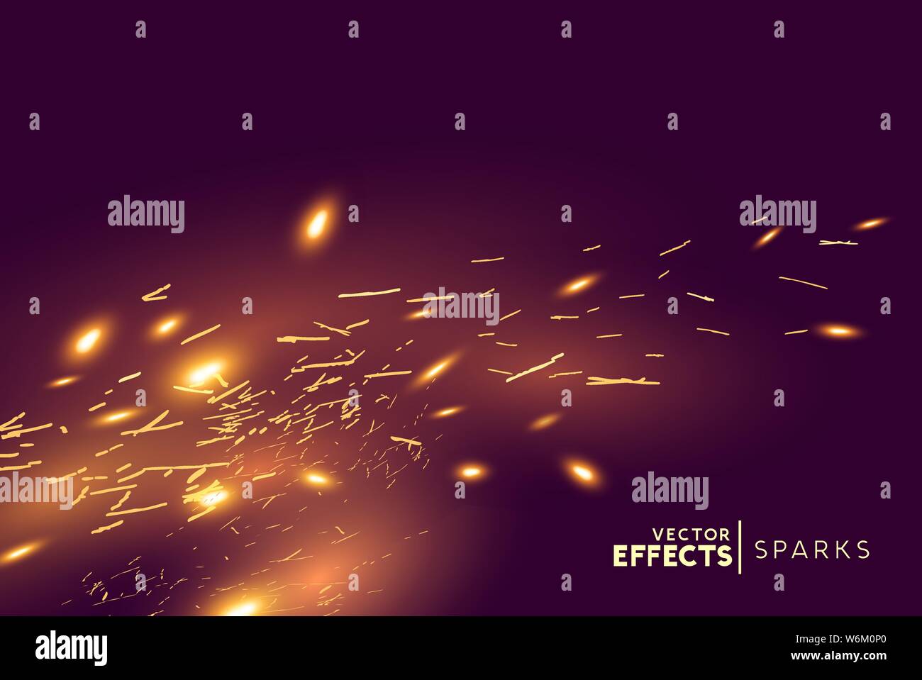 Orange funken Stock-Vektorgrafiken kaufen - Alamy