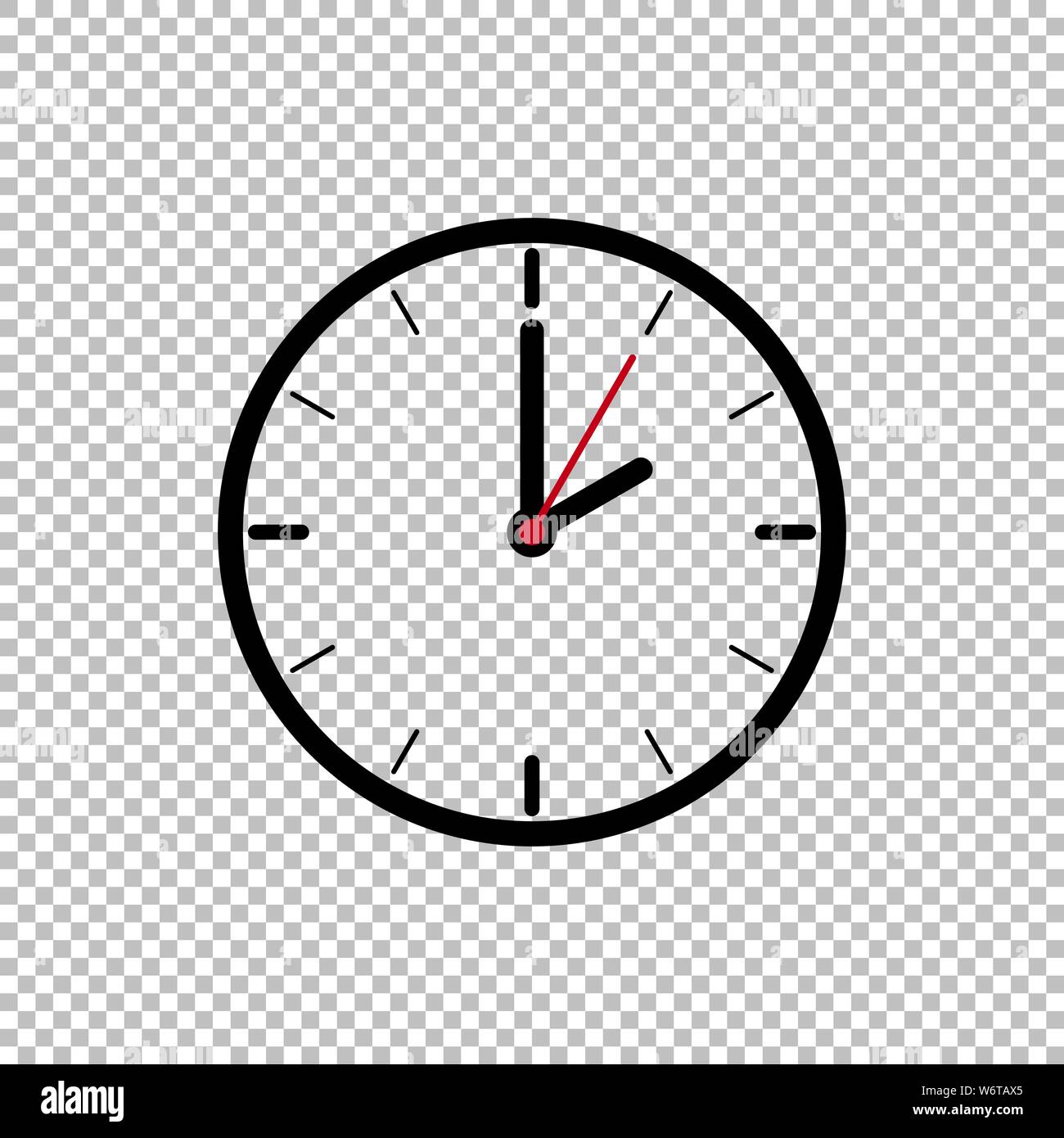 Zwei Uhr flachbild Icon Design vorlage isoliert Abbildung auf ...