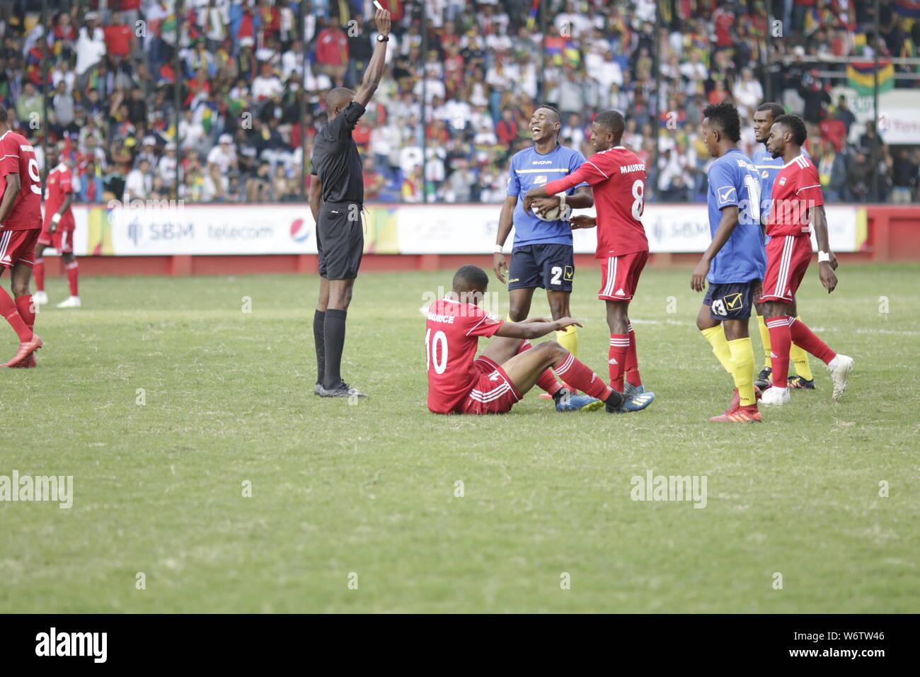 Im Stadion George V In Curepipe Das Mauritian Team Stockfotos und ...