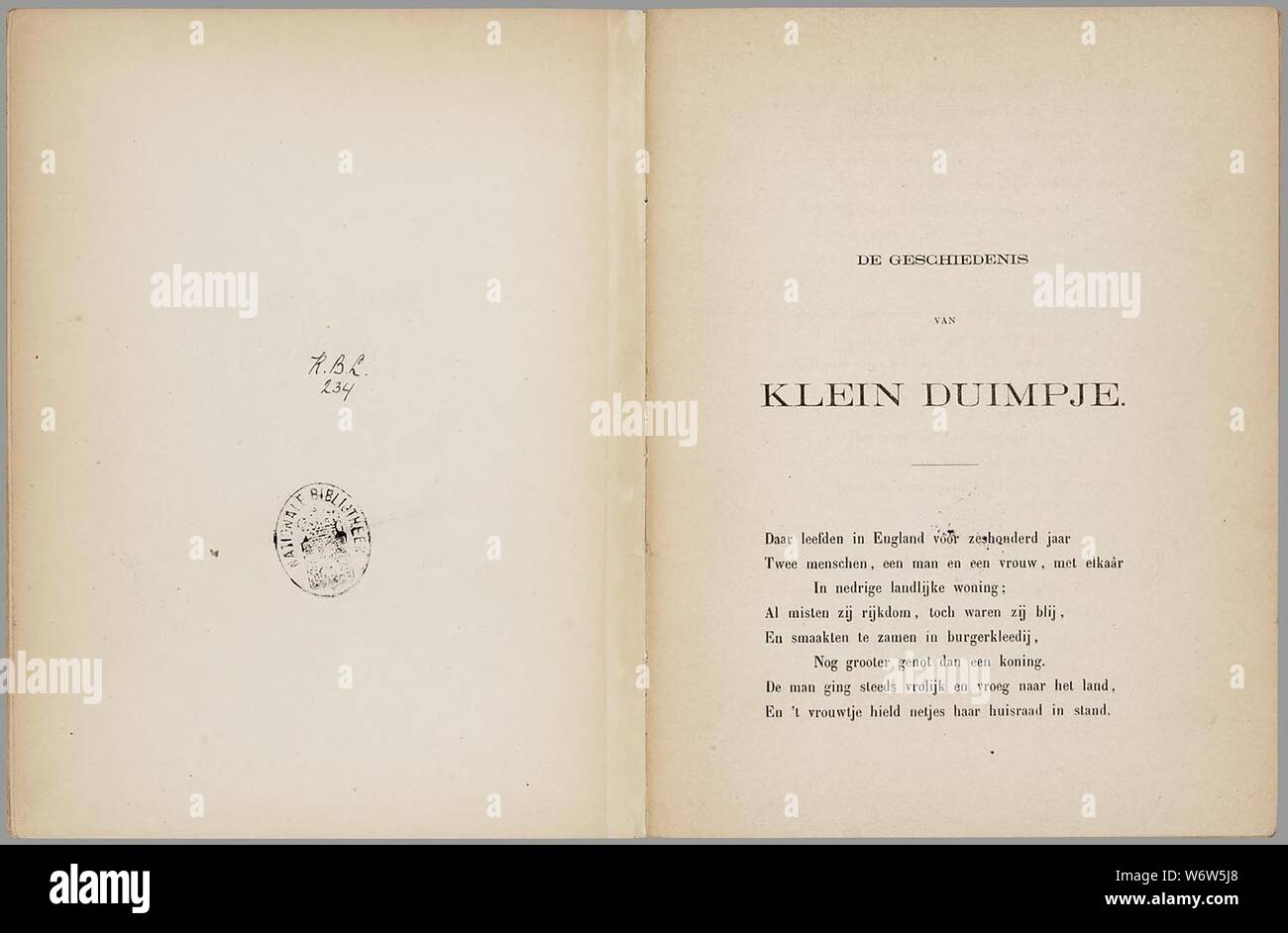 Klein duimpje -Fotos und -Bildmaterial in hoher Auflösung – Alamy