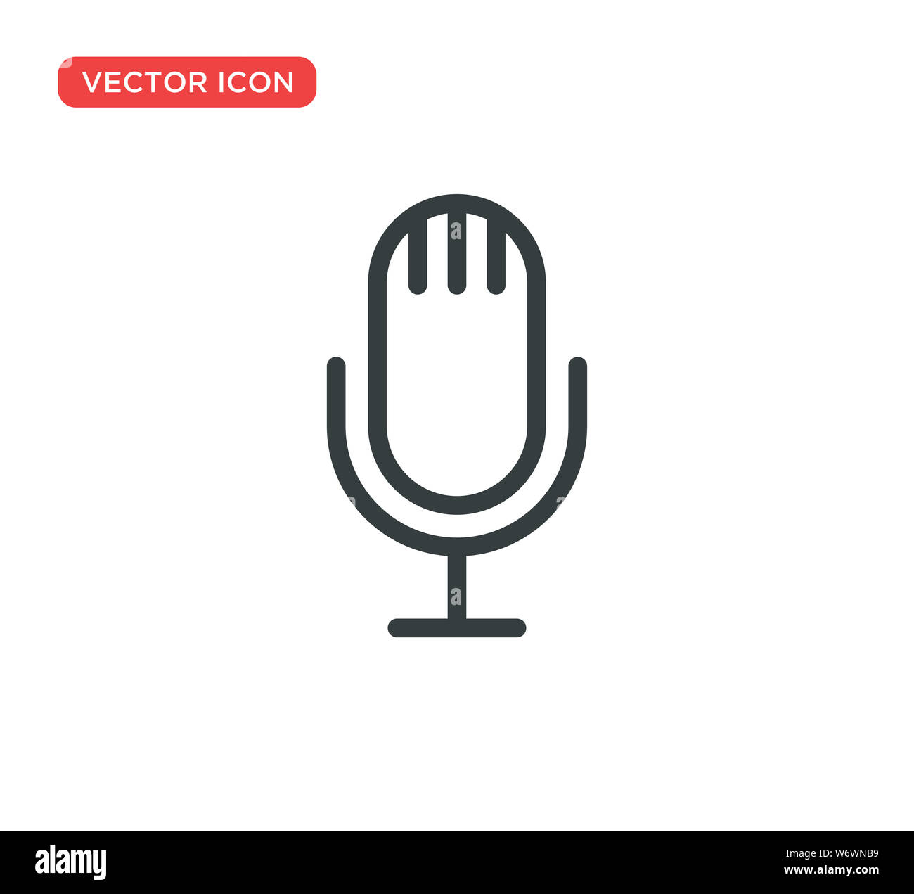 Microphone icon vector -Fotos und -Bildmaterial in hoher Auflösung – Alamy