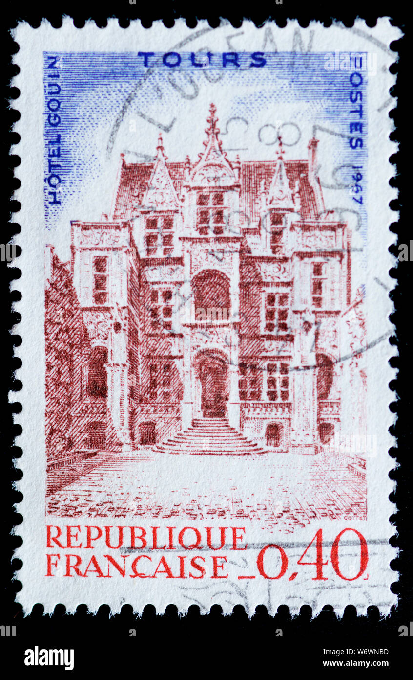 France Postage Stamp Architecture Stockfotos und -bilder Kaufen - Alamy