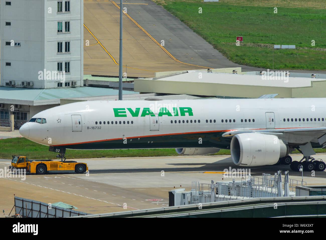 Saigon, Vietnam - May 13, 2019. B -16732 EVA Airways Boeing 777-300ER ...