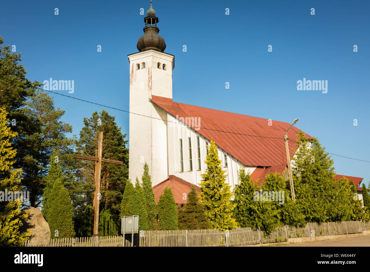 Maximilian Kolbe Kirche in Gawrych Ruda. Wigry, Podlachien, Polen ...