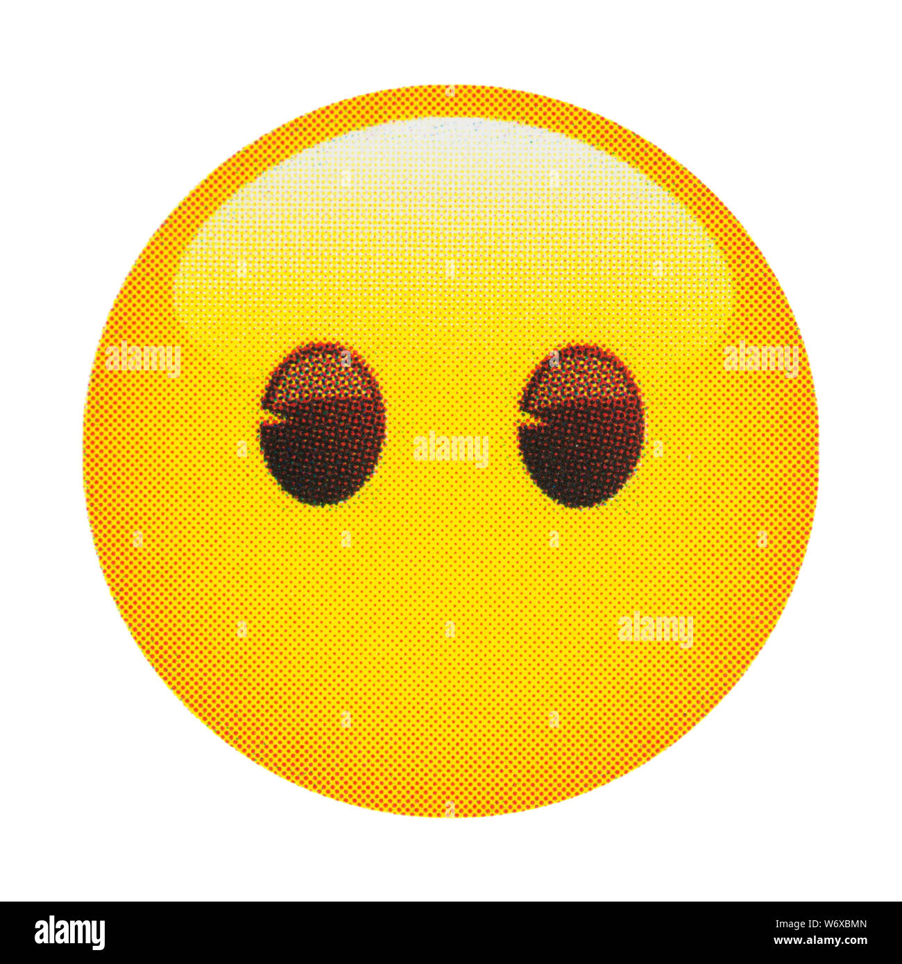 Gesicht, ohne Mund Emoticon Stockfotografie - Alamy