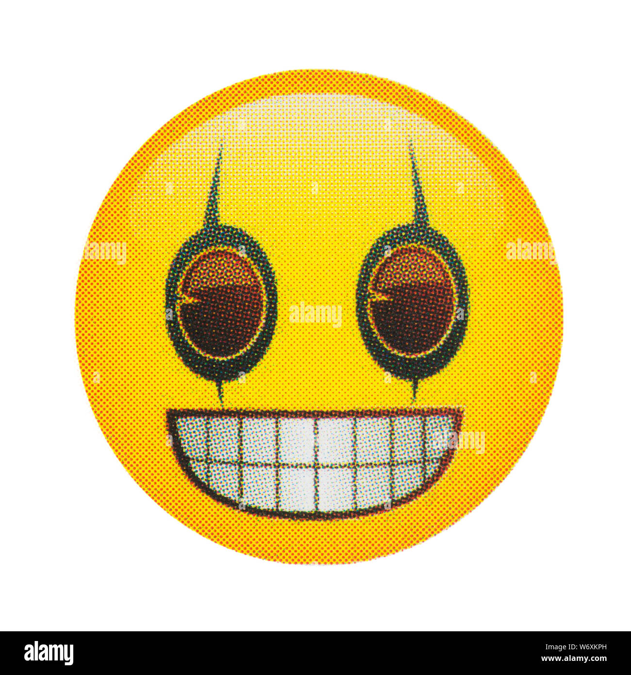 Heavy Metal Face Emoticon Stockfotografie - Alamy